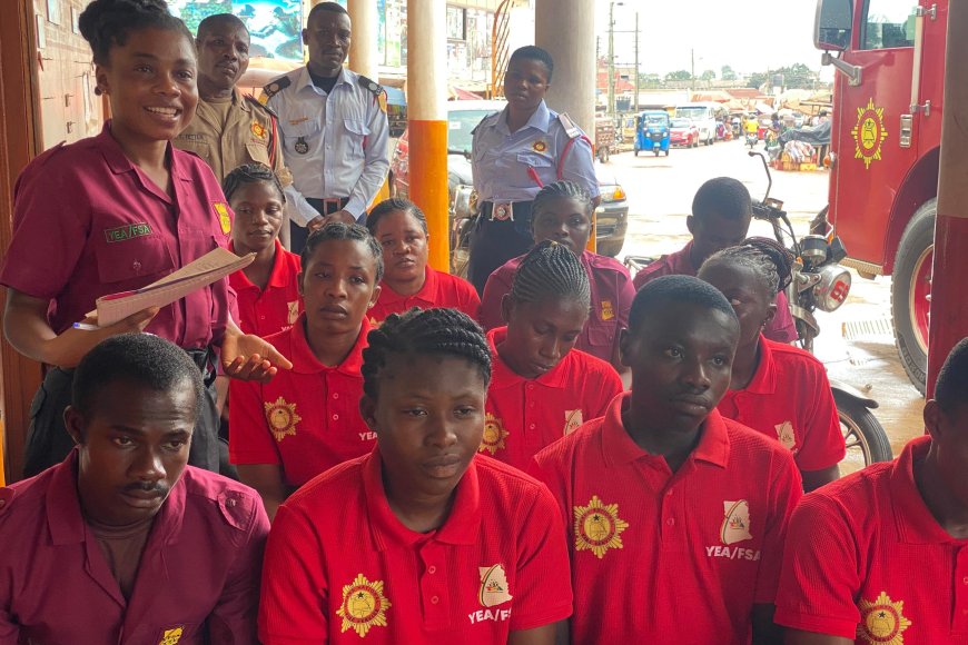 Bibiani Municipal Fire Service Orients New YEA/Fire Service Assistants ...